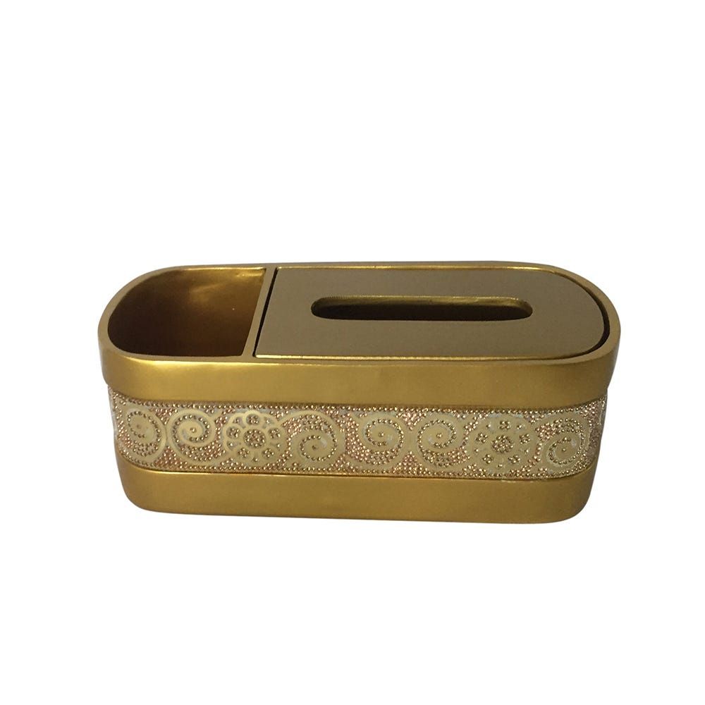Buy Zuri Tissue Box Gold Online | Danube Home UAE