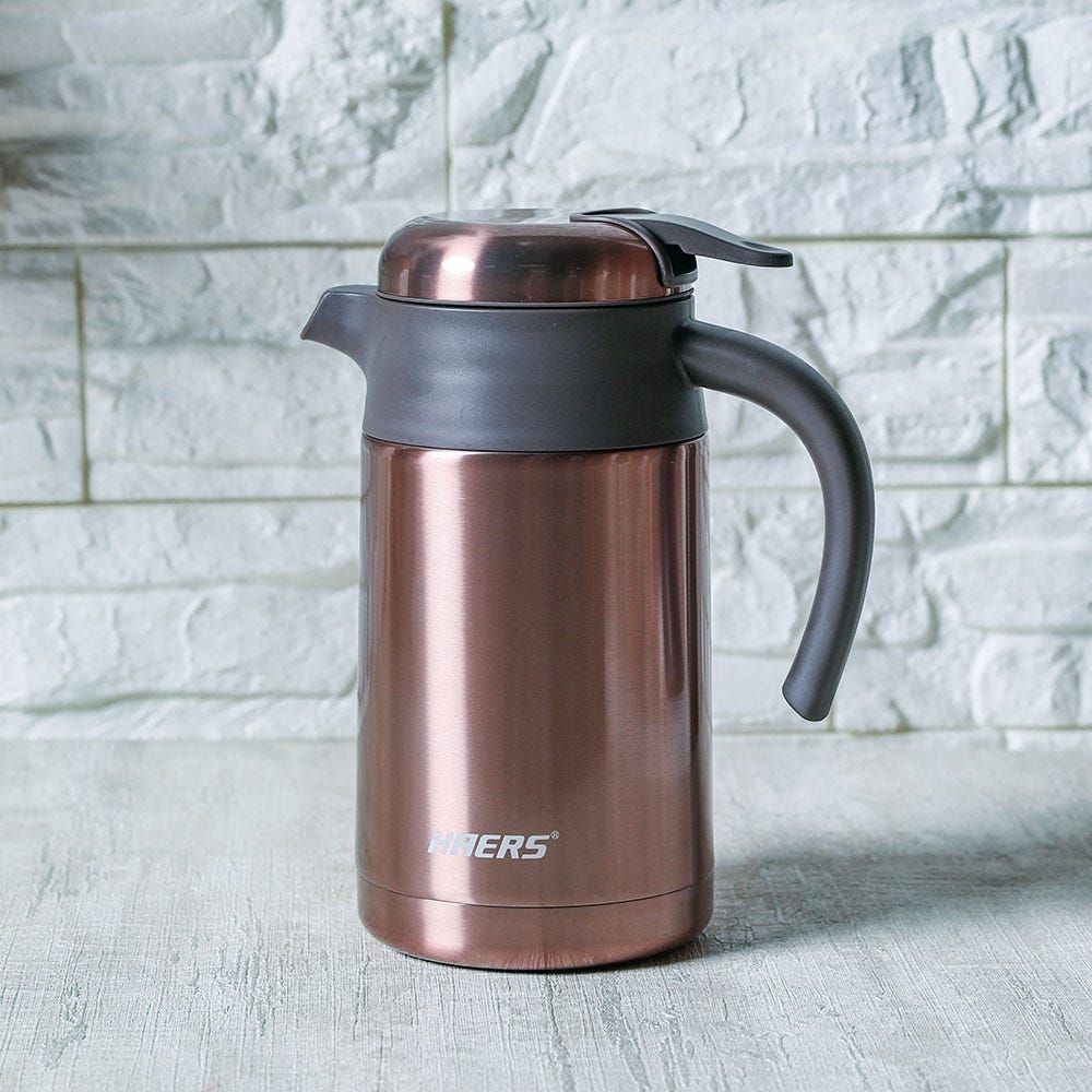 Buy Haers Double Wall Stainless Steel Vacuum Flask Rose Gold 1100 Ml ...