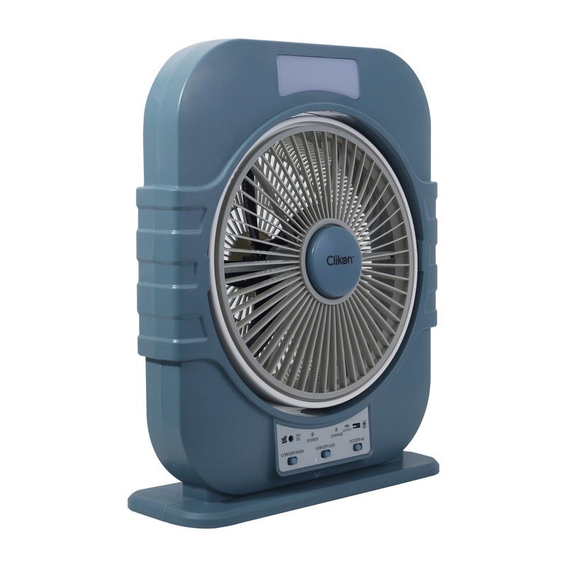 Buy Clikon 12 Inch Table Fan, Camping Fan With Led Lamp, 1850 Rpm, 3 ...