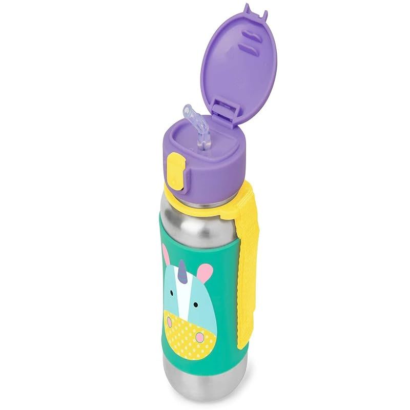 Buy Skip Hop SkipHop Zoo Stainless Steel Straw Bottle, Eureka Unicorn ...