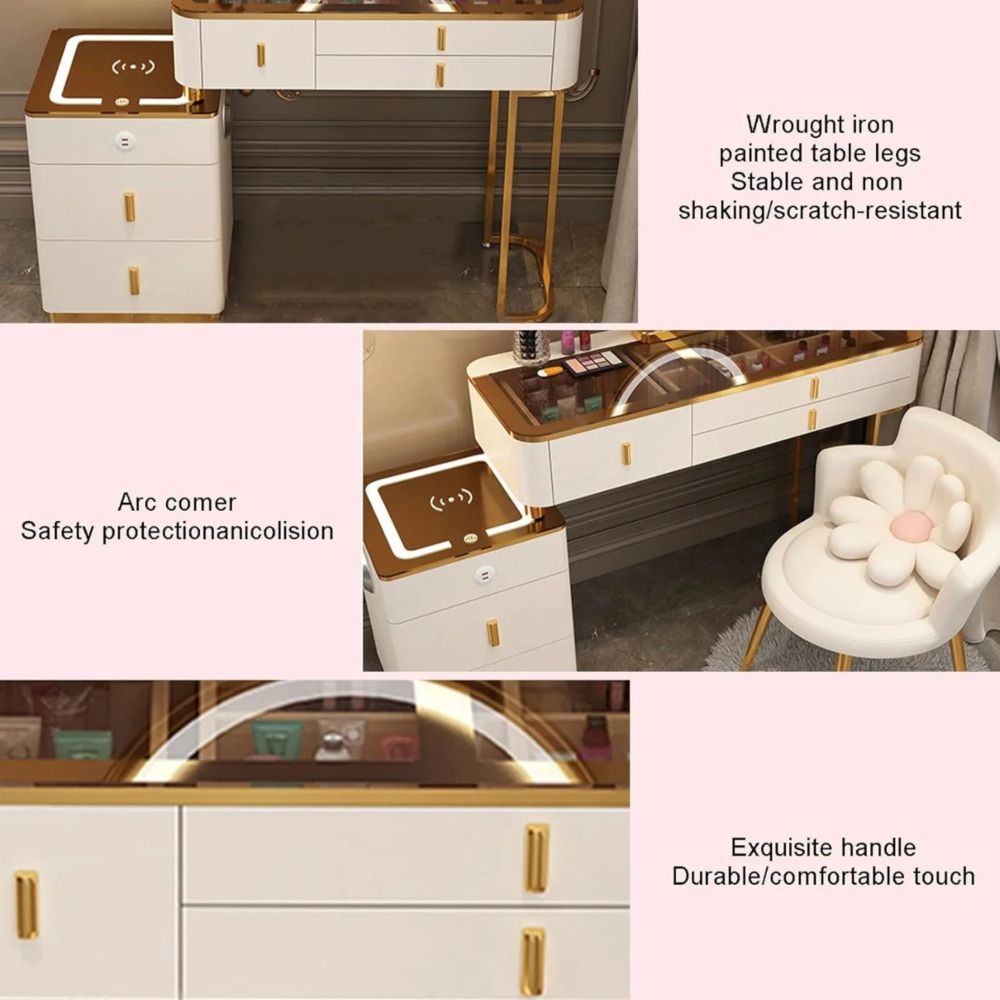 اشترِ Smart Dressing Table - LuxTech Vanity: LED Mirror Dresser with ...
