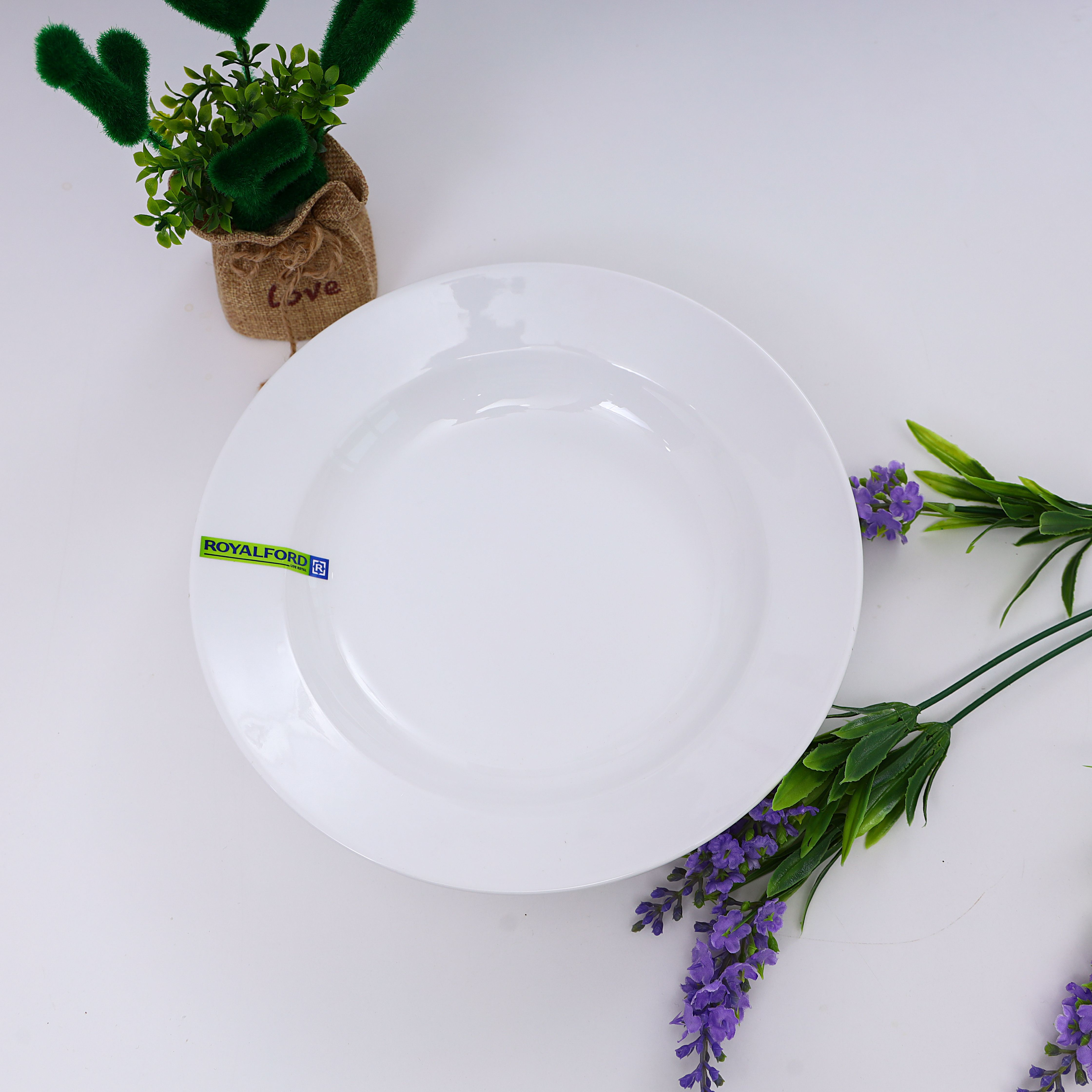 Buy Royalford Porcelain Magnesia Deep Plate, 9 Inch Online | Danube ...