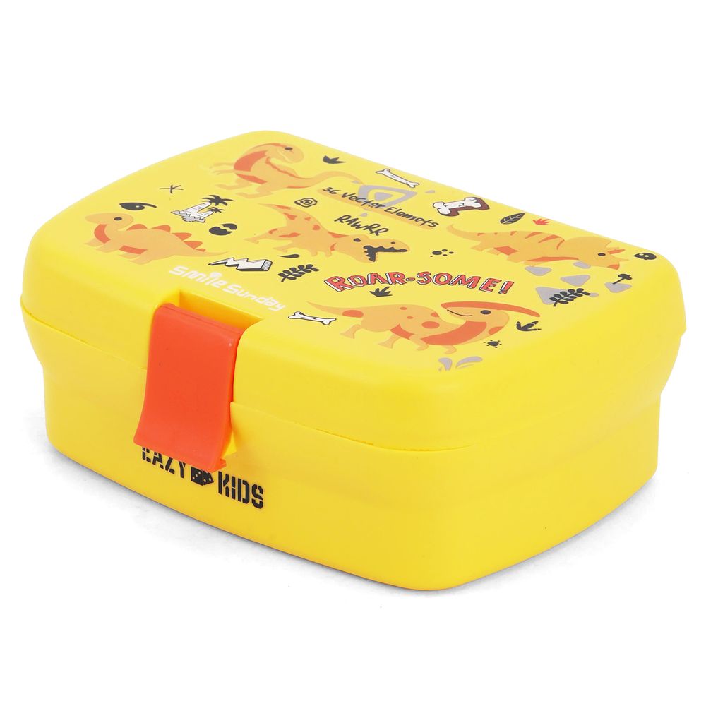 Buy Eazy Kids Bento Lunch Box - Dino Yellow Online | Danube Home UAE