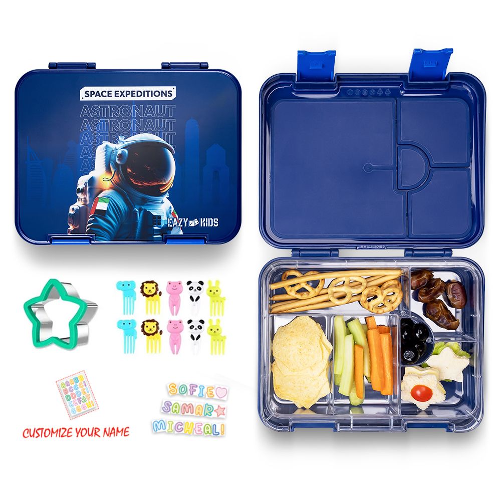 Buy Eazy Kids 4 & 6 Convertible Bento Lunch Box with Sandwich Cutter ...