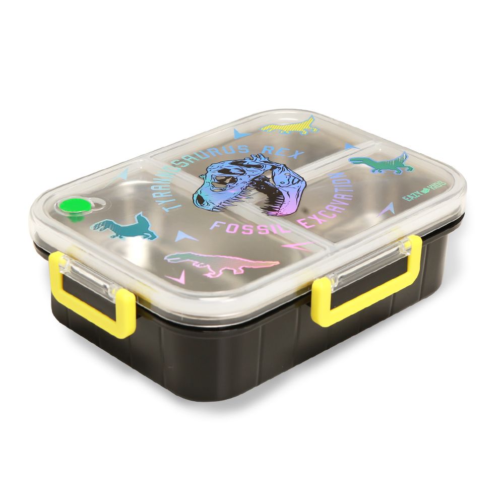 Buy Eazy Kids 3 Compartment Stainless Steel bento Lunch Box, 800ml - T ...