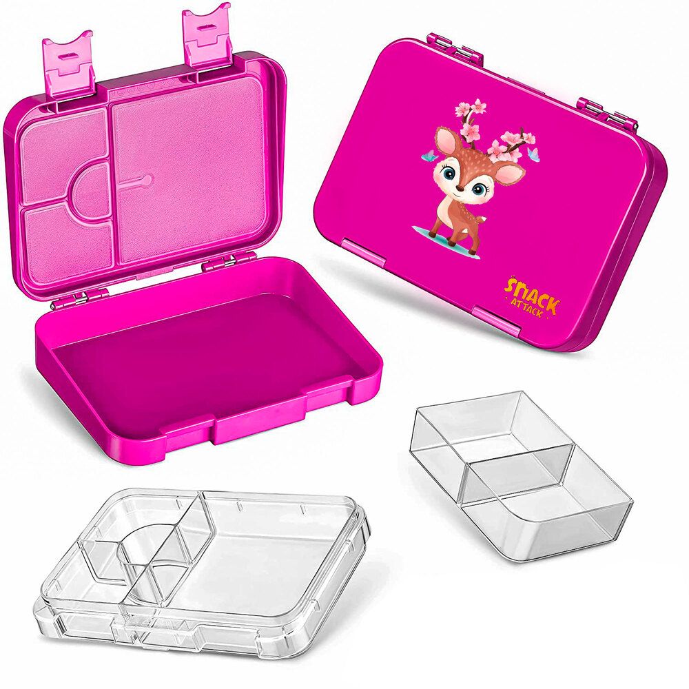 Buy Snack Attack TM Lunch Box for Kid School Bento Purple Color for ...